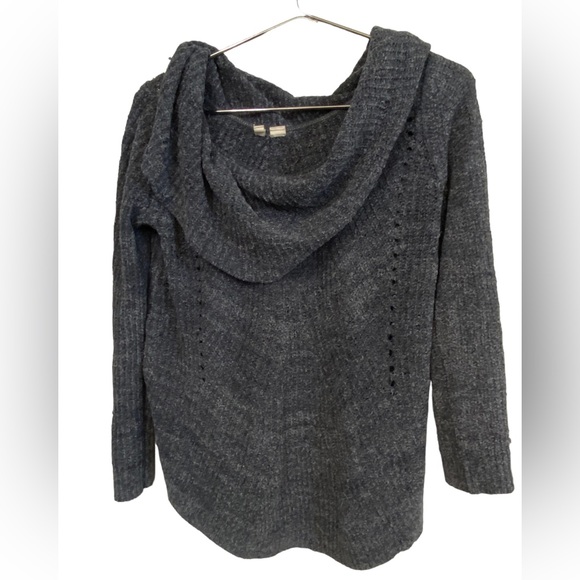 Moth | Sweaters | Moth Anthropologie Gray Blue Retro Womens Loose ...